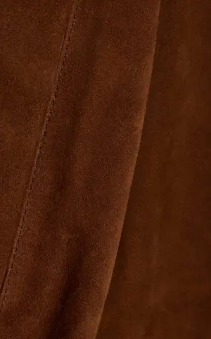 ROTATE BY BIRGER CHRISTENSEN Suede Bomber Jacket