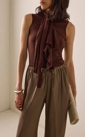 LEMAIRE Asymmetrical Jersey Knit Vest