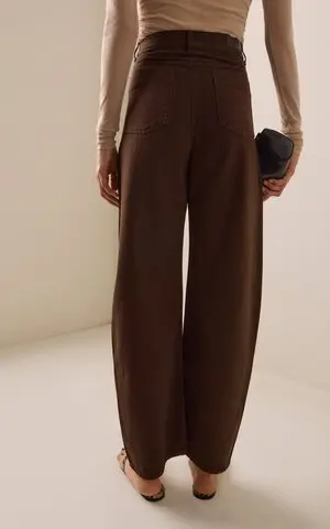 LEMAIRE Rigid High-rise Curved-leg Jeans