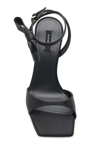 Givenchy Naked Bow Satin Ankle Strap Sandals