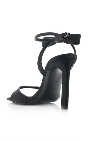 Givenchy Naked Bow Satin Ankle Strap Sandals