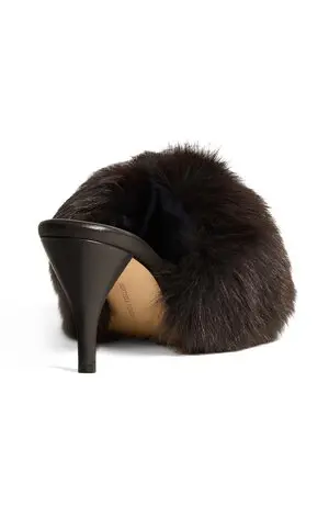Bottega Veneta Cherry Shearling Mules