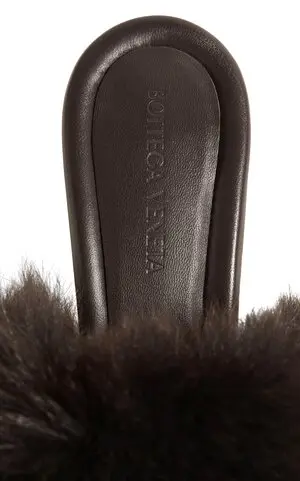Bottega Veneta Cherry Shearling Mules
