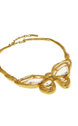 Chloé Butterfly Resin And Brass Necklace