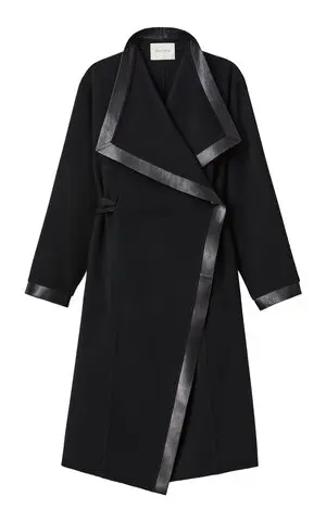 Lafayette 148 New York Belted Cashmere A-line Coat