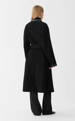 Lafayette 148 New York Belted Cashmere A-line Coat