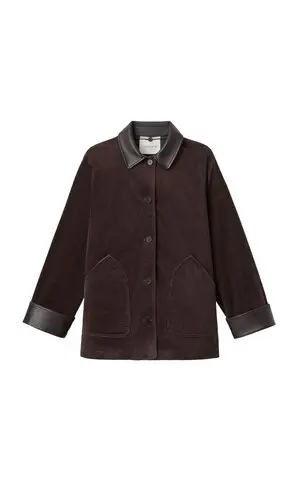 Lafayette 148 New York Cotton Corduroy Quilted Car Coat