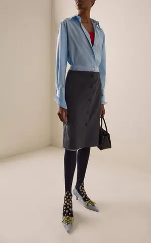 Prada Popeline Button-down Cotton Shirt