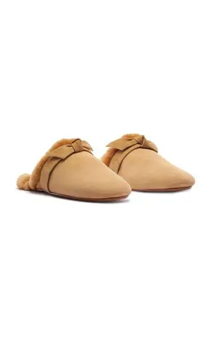 ALEXANDRE BIRMAN Clarita Babouche Shearling Mules