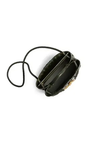 Bottega Veneta Small Andiamo Intrecciato Leather Bag - Green