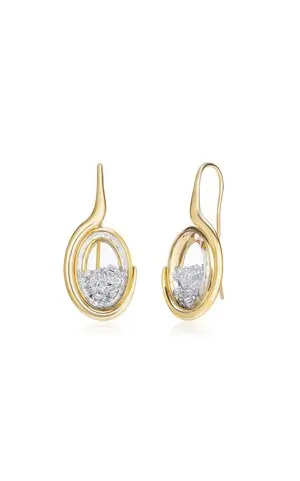 Moritz Glik 18k Yellow Nota Earrings - Gold