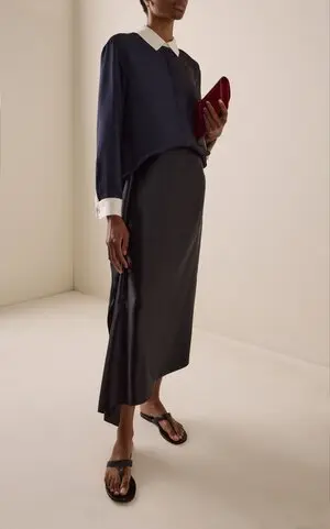 Partow Dahlia Silk-twill Shirt