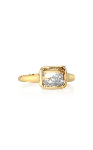 Moritz Glik 18k Yellow Neue Step-cut Ring Petite - Gold