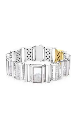 Moritz Glik 18k Yellow Gold / 18k Gold Senda Bracelet - White