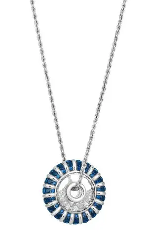Moritz Glik 18k White Gold Vortice 15 Necklace