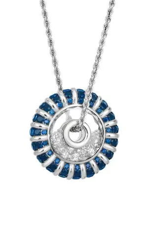 Moritz Glik 18k White Gold Vortice 15 Necklace