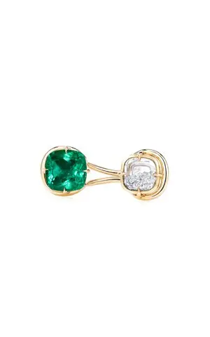 Moritz Glik 18k Yellow Gold Ita Ring - Green