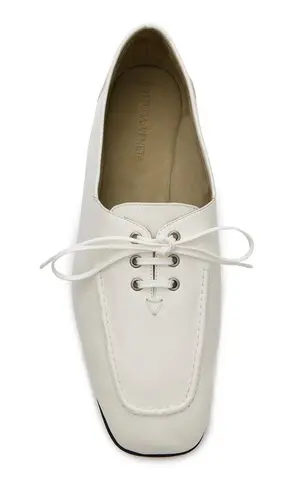 Bottega Veneta Romeo Lace-up Leather Flats