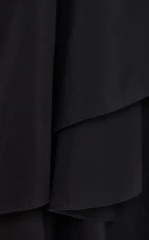 Co Asymmetric Cotton Poplin Full Skirt