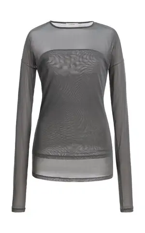 LEMAIRE Ballerina Tulle Top - Grey