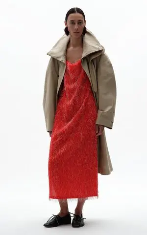 Bottega Veneta Fil Coupe Midi Dress