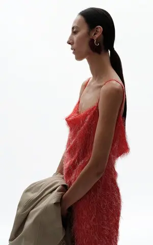 Bottega Veneta Fil Coupe Midi Dress