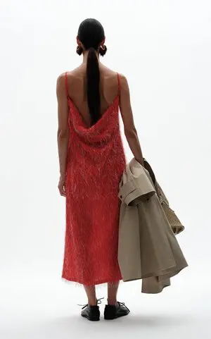 Bottega Veneta Fil Coupe Midi Dress