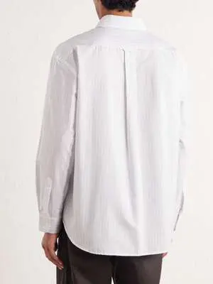 De Bonne Facture Architect Striped Cotton-poplin Shirt