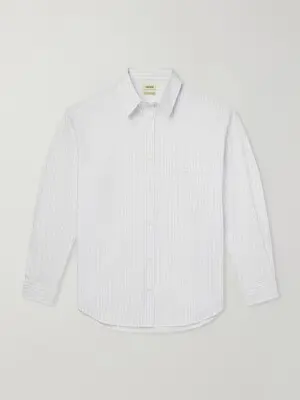 De Bonne Facture Architect Striped Cotton-poplin Shirt