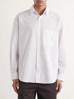 De Bonne Facture Architect Striped Cotton-poplin Shirt