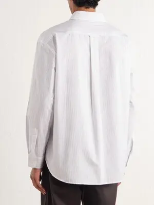 De Bonne Facture Architect Striped Cotton-poplin Shirt