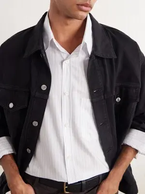 De Bonne Facture Architect Striped Cotton-poplin Shirt