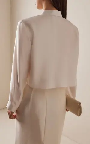 Partow King Silk Blouse - Ivory