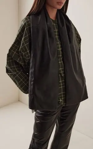 TOTEME Wide Leather Scarf