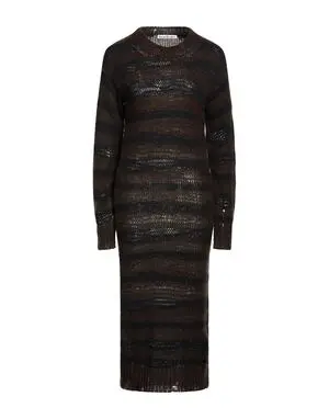 Acne Studios Striped Knit Midi Dress - Green