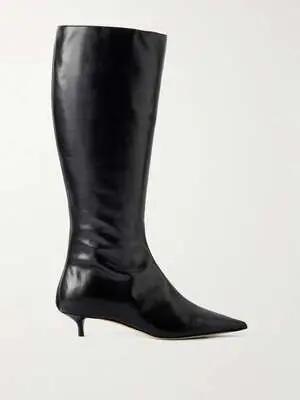 JIMMY CHOO Amis 35 Leather Knee Boots - Black