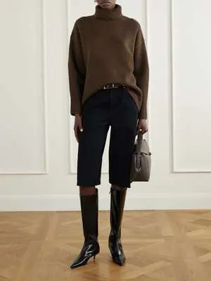 JIMMY CHOO Amis 35 Leather Knee Boots
