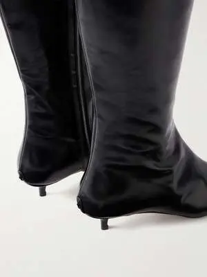 JIMMY CHOO Amis 35 Leather Knee Boots
