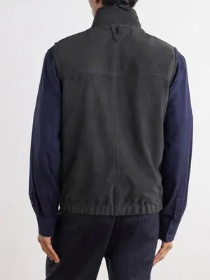 VALSTAR Reversible Suede And Shell Vest - Black