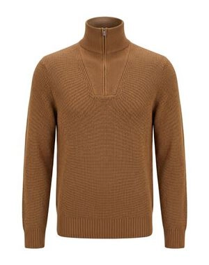 GRAN SASSO Turtleneck Camel Size Virgin Wool - Beige