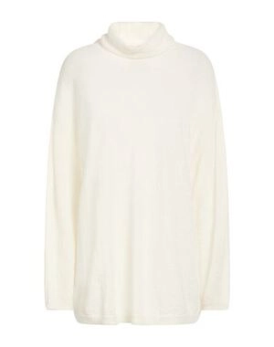 SEMICOUTURE Alpaca Wool Blend Turtleneck Sweater - Cream