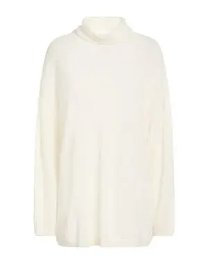 SEMICOUTURE Turtleneck Cream Size Alpaca Wool, Polyamide, Virgin Wool