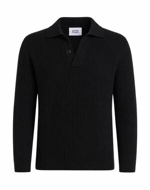 Alpha Studio Sweater Size Merino Wool - Black