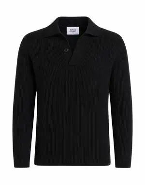 Alpha Studio Sweater Size Merino Wool - Black