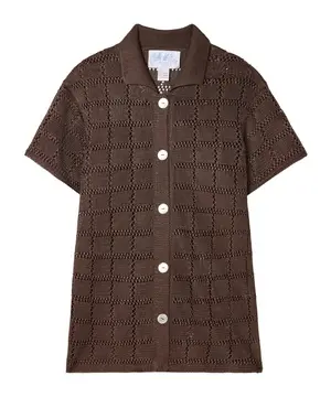 Calle Del Mar Open-knit Shirt