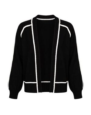 CARLA G. Cardigan Size Viscose, Polyester, Polyamide - Black