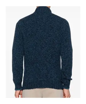 GRAN SASSO Mock-neck Button Cardigan