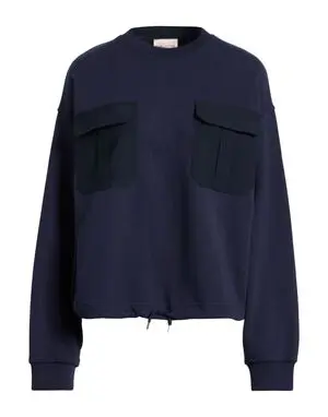 SEMICOUTURE Sweatshirt Midnight Size Cotton, Elastane