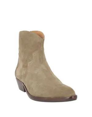 Isabel Marant Étoile Ankle Boots Khaki Size Calfskin