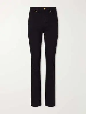 JAMIE HALLER The Slim Stovepipe Skinny-leg Denim Pants - Black